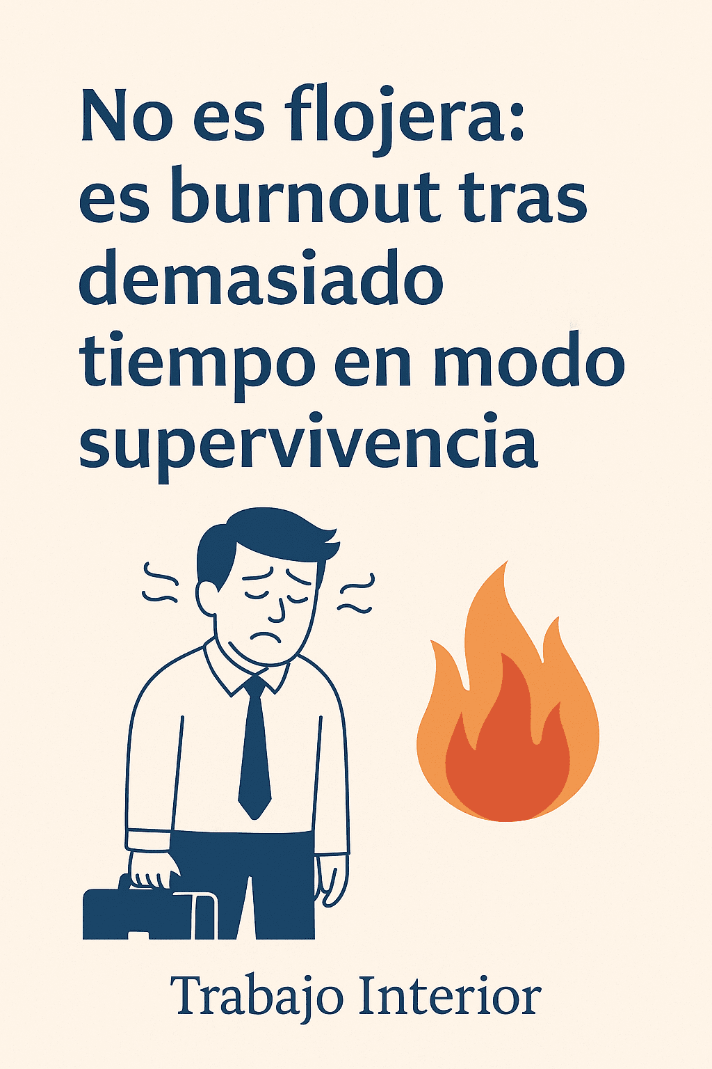 No es flojera: es burnout tras demasiado tiempo en modo supervivencia
